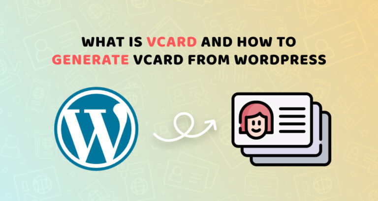 vCard - What is it and how to generate vCard from WordPress