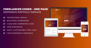 Freelancer Coder - One Page Responsive HTML Template
